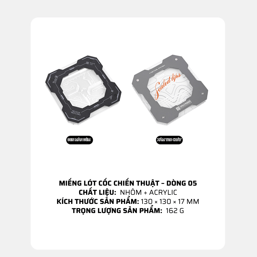 Miếng Lót Cốc Chiến Thuật SHINETRIP Dòng 05 Nhôm + Acrylic Phong Cách ...